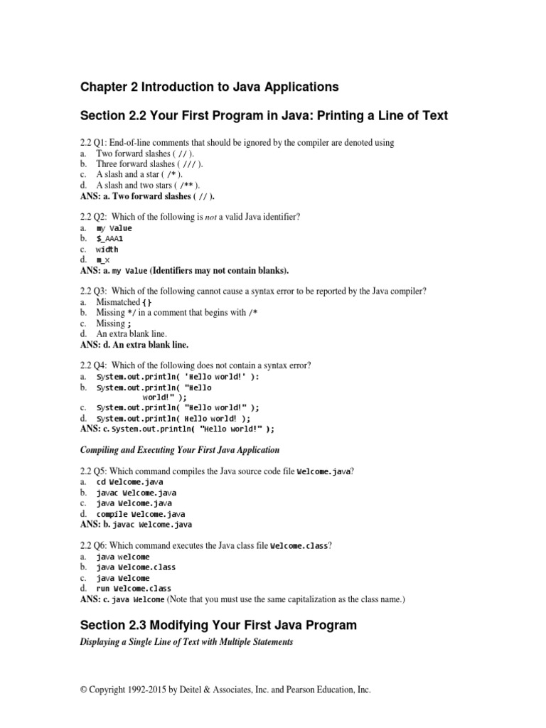 Test Bank For Java How To Program Early Objects 10th