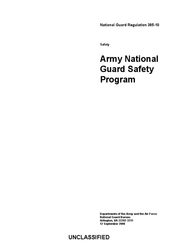 Army National Guard Safety Program PDF | PDF | Occupational Safety And ...