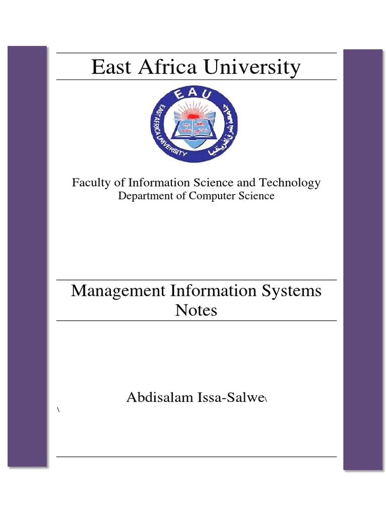 Management Information Systems Notes | PDF | Information System ...
