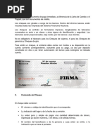 Cheque para Abono en Cuenta | PDF
