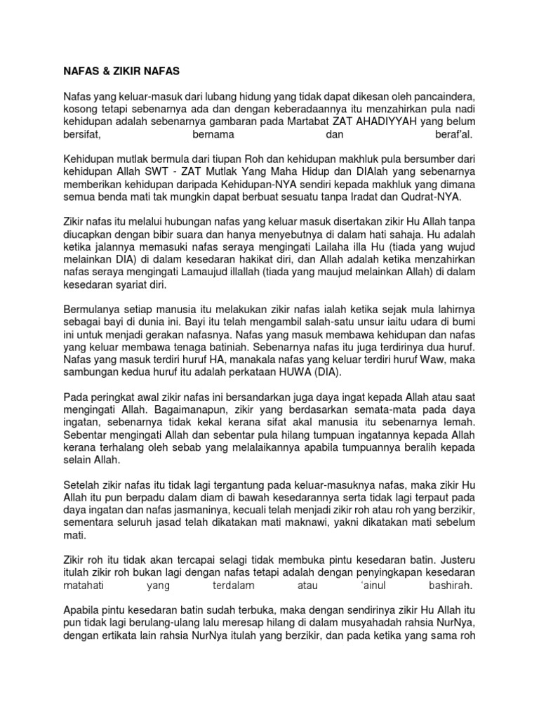 Nafas | PDF
