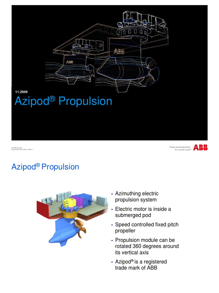 Azipod Presentation | Download Free PDF | Marine Propulsion ...