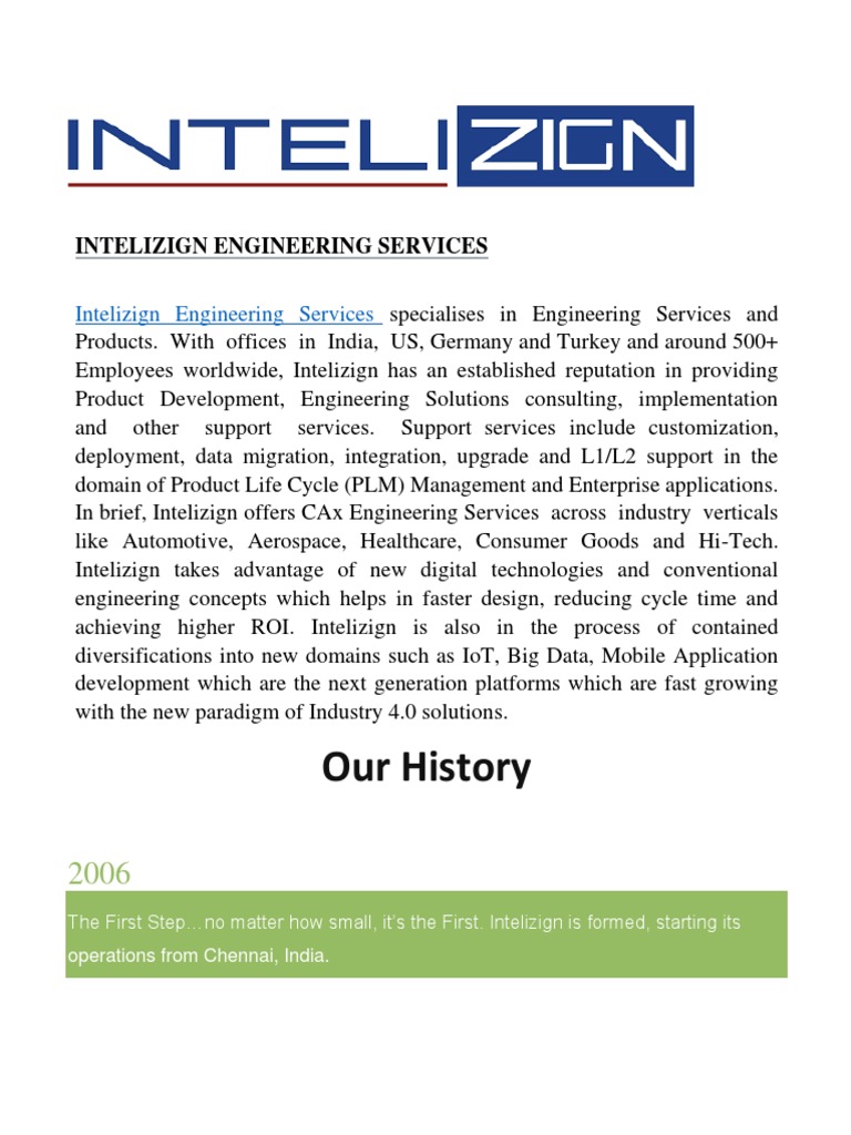 Intelizign Engineering Services | PDF | Product Lifecycle | Internet Of ...