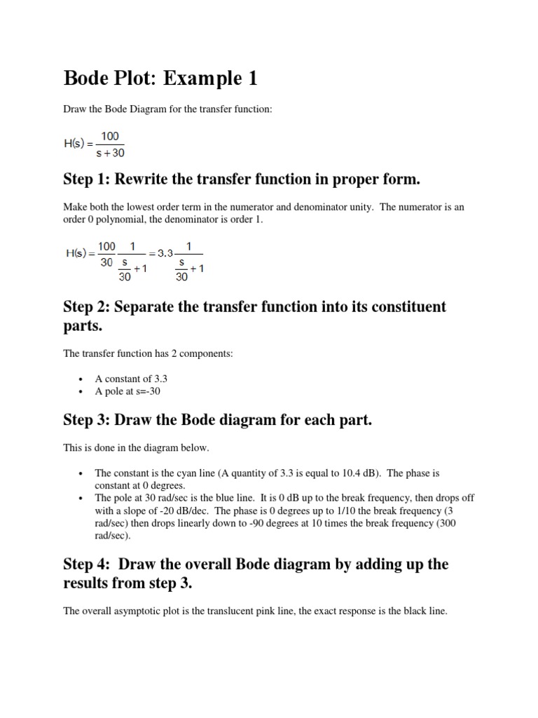 Bode Plot PDF | PDF | Analysis | Mathematical Analysis