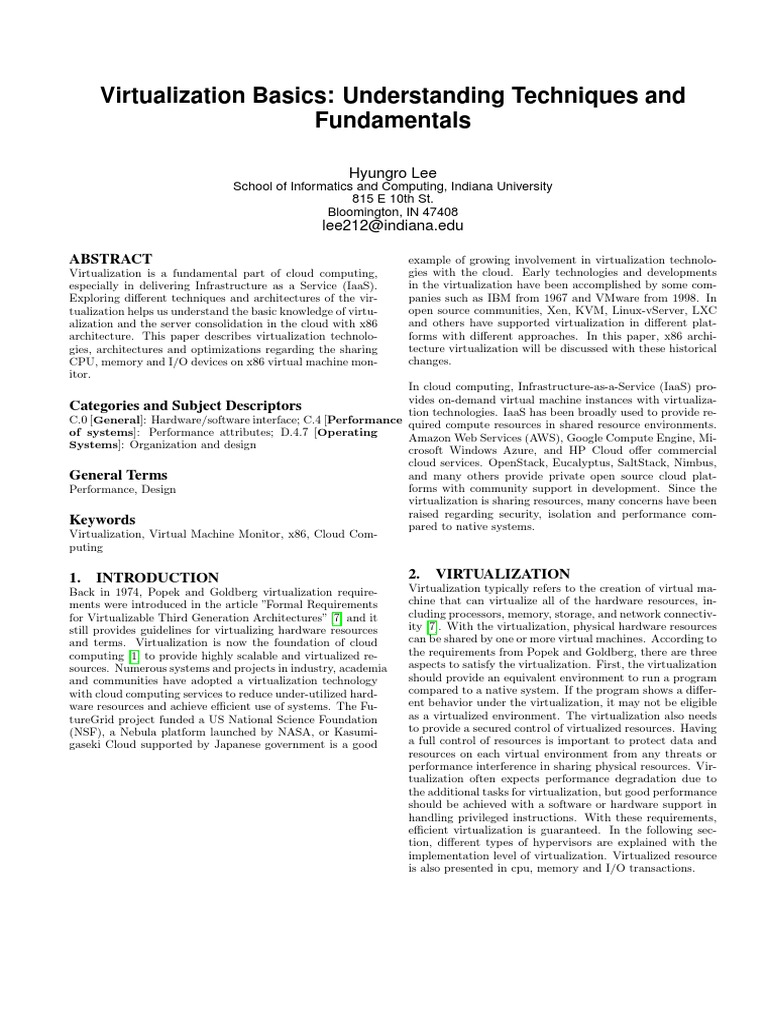 Virtualization PDF | PDF | Virtual Machine | Cloud Computing