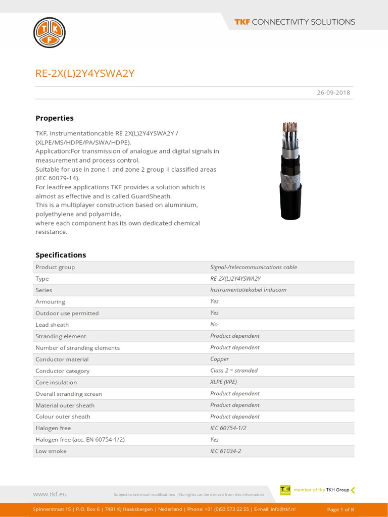 TKF Catalog 18214 | Download Free PDF | Electrical Conductor ...