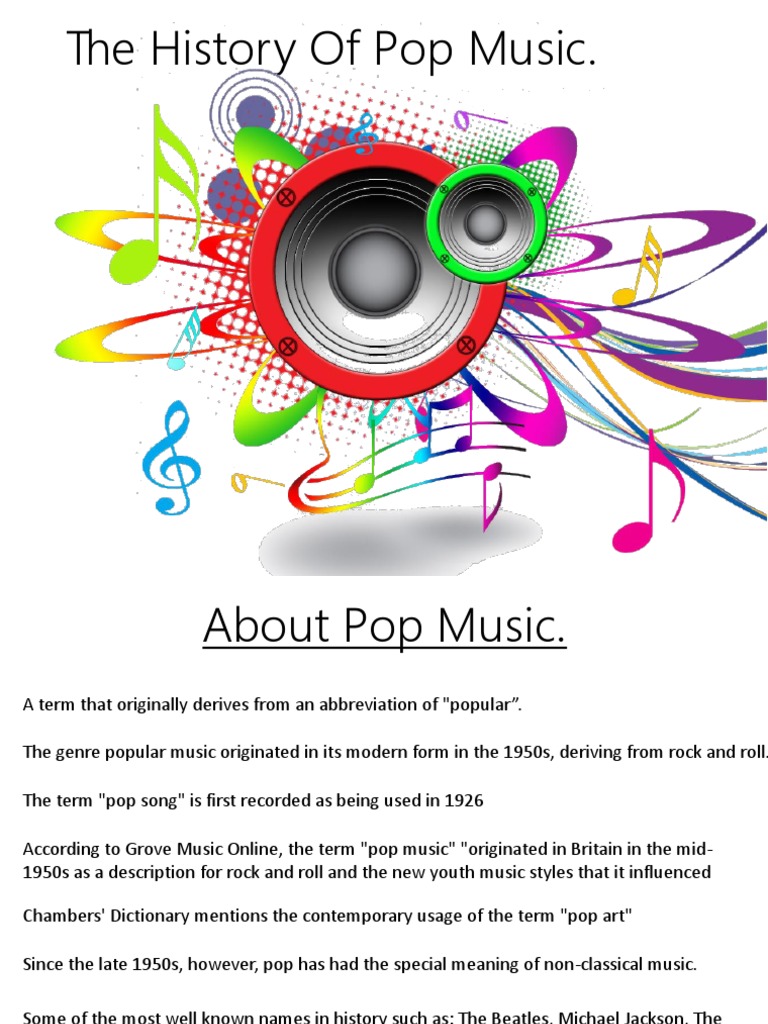 Thehistoryofpopmusic 1 | PDF | Pop Music | Performing Arts