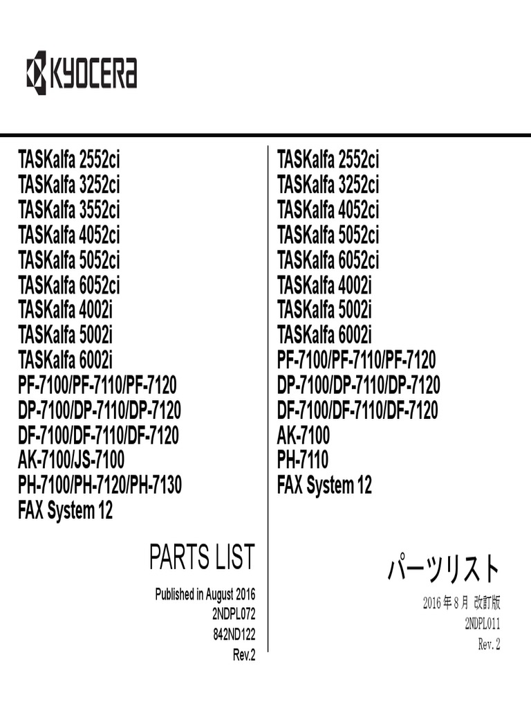 TASKalfa 6052ci 6002i Series PL en Rev2 | PDF