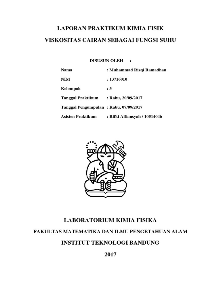 Laporan Praktikum Kimia Fisik k1 | PDF