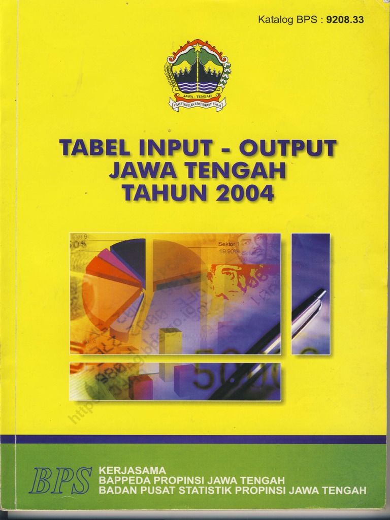 Tabel Input Output Jawa Tengah 2004 Pdf Pdf 
