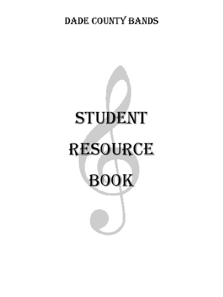 Dade County Band Student Resource Guide | PDF | Clef | Tempo