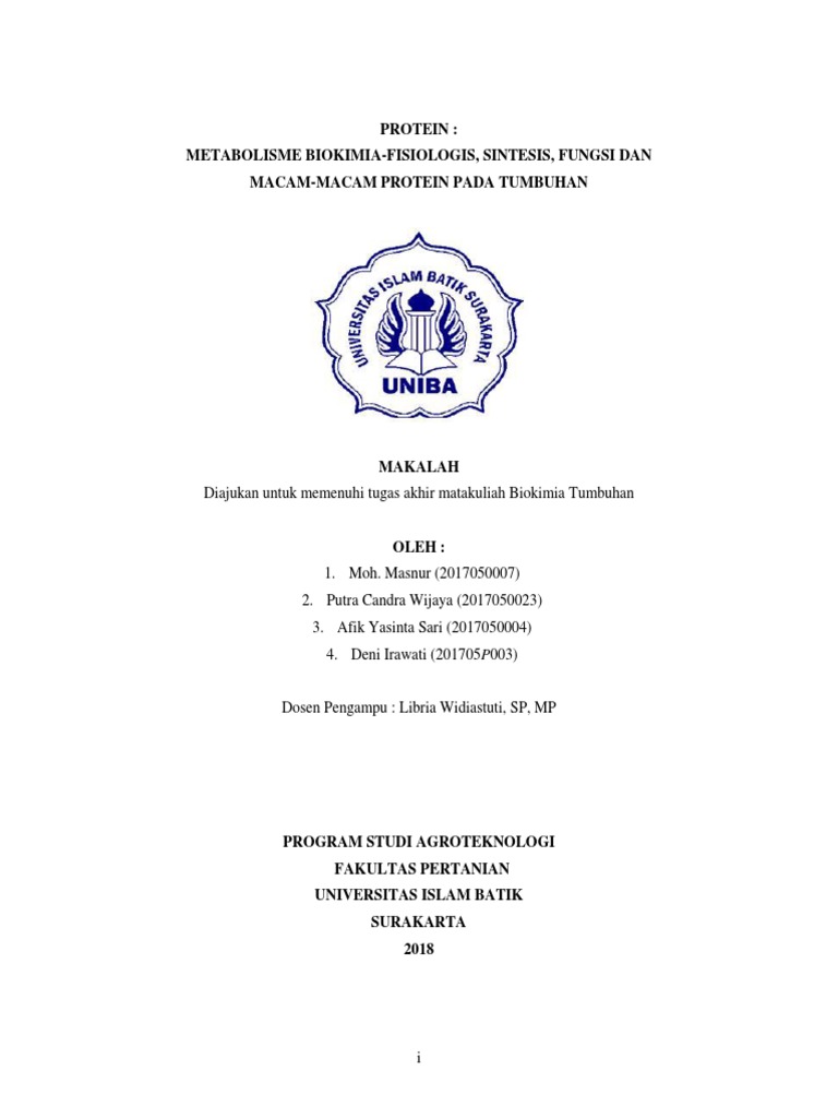Protein: Metabolisme Biokima-Fisiologis, Sintesis, Fungsi Dan Macam ...
