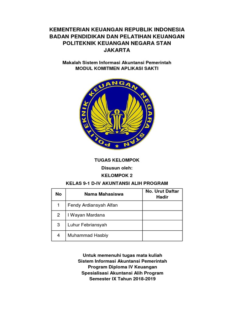 Modul Komitmen Aplikasi SAKTI | PDF | Pengelolaan Keuangan & Uang