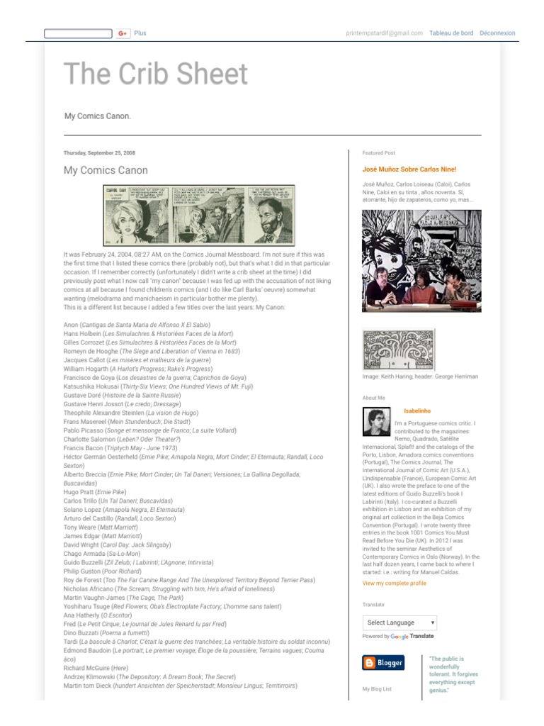 001 The Crib Sheet | PDF | Comic Strips | Comics