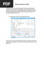 Tipos de extensiones en Word | PDF | Microsoft Word | Ingeniería ...