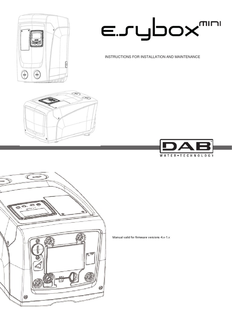 Aes Dab Esybox Mini Instruction Manual | Pump | Valve