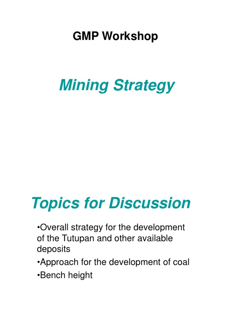 GMP Strategy | PDF