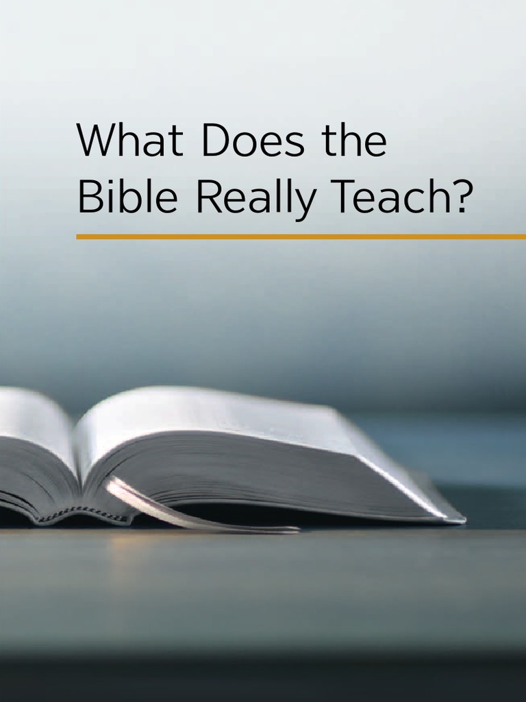 What Does The Bible Really Teach (Jehovah Witness) | PDF | Satan | Adam ...