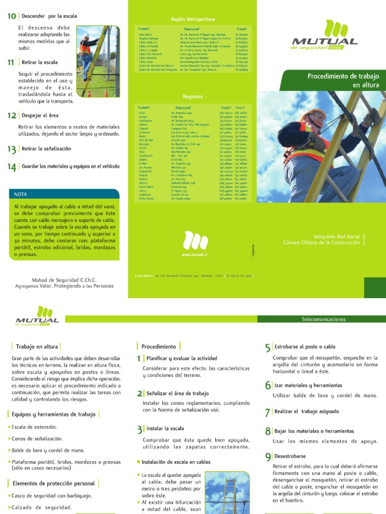 PTS Trabajo en Altura Mutual PDF | PDF