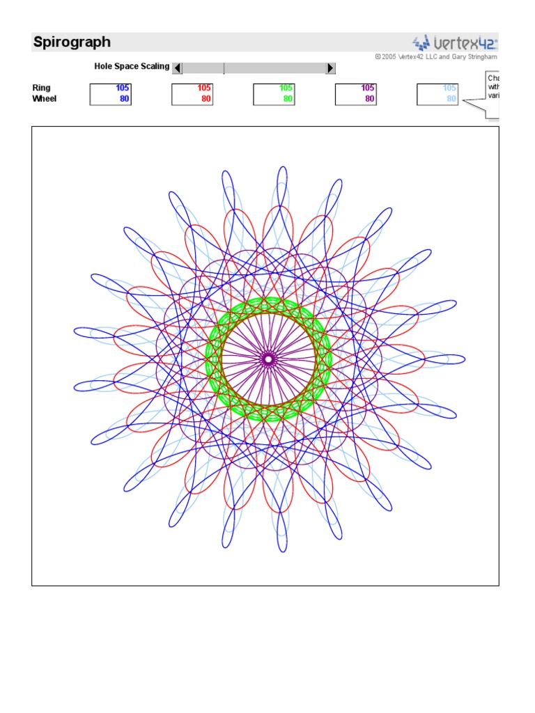 Spirograph: Hole Space Scaling Ring Wheel | PDF