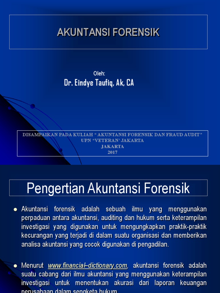 Akuntansi Forensik | PDF