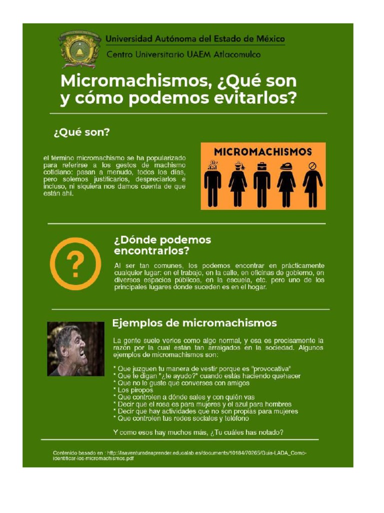 Micromachismos Identificar y Evitar | PDF