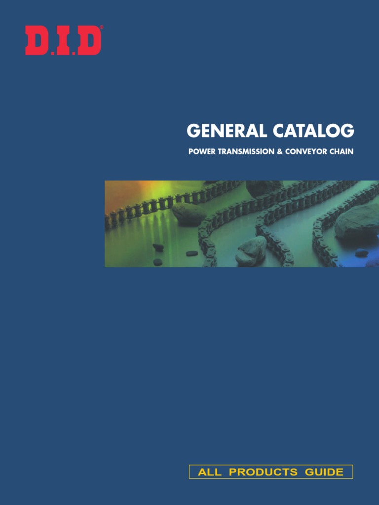 Daido Chain Catalog | PDF | Mechanical Engineering | Materials