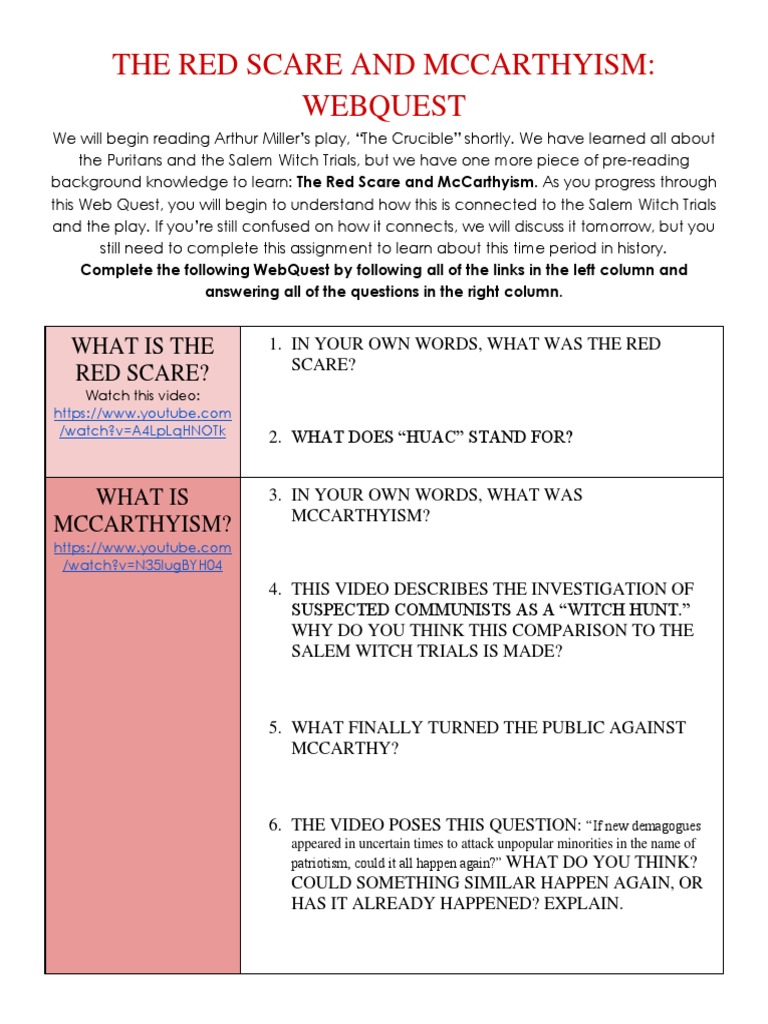 The | PDF | Mc Carthyism