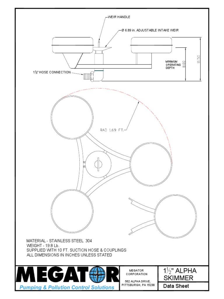 Skimmer Data Sheet and Specs | PDF