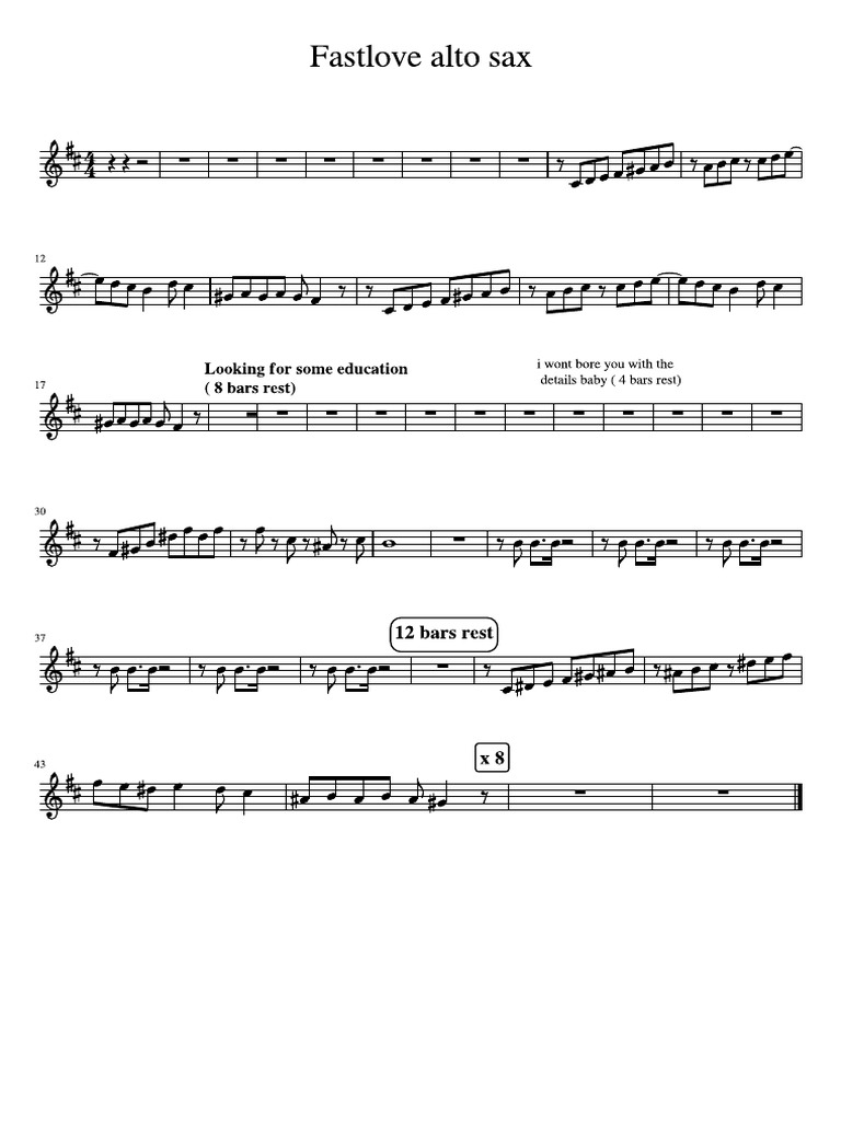 George Michael Alto Sax | PDF