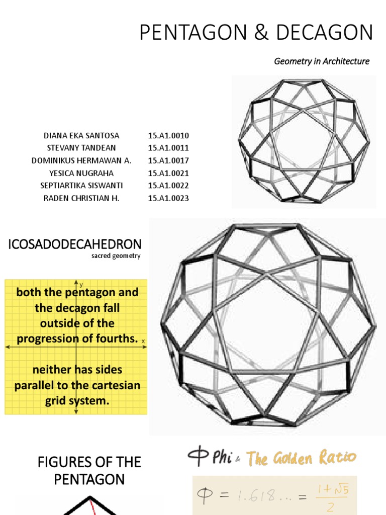 Pentagon and Decagon - Geometry in Architecture | PDF
