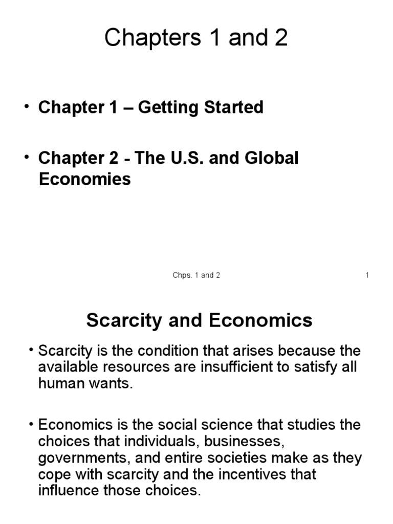 Chapters 1 and 2: - Chapter 1 - Getting Started - Chapter 2 - The U.S ...