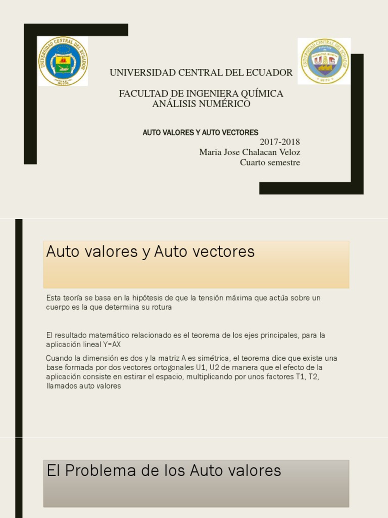 Autovalores y Autovectores | PDF | Valores propios y vectores propios | Matriz (Matemáticas)