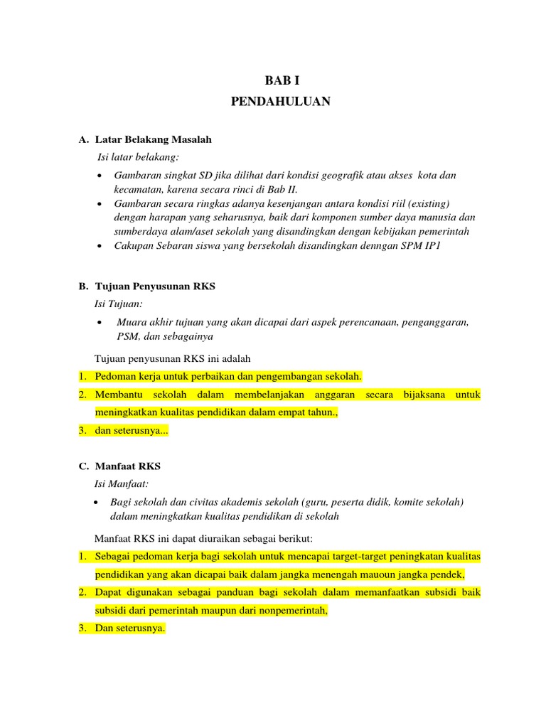 BAB I Pendahuluan Template | PDF | Karier & Perkembangan