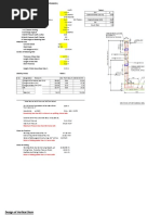 Retaining Wall Excel Sheet | PDF | Deep Foundation | Civil Engineering