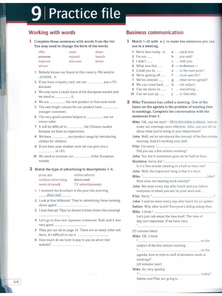 UNIT 9 Practice File | PDF