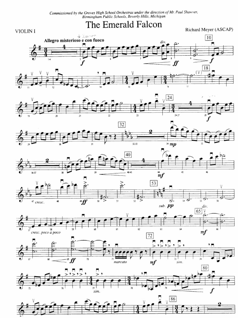 Emerald Falcon PDF - Meyer.240101227 | PDF | Music Theory | Rhythm And ...