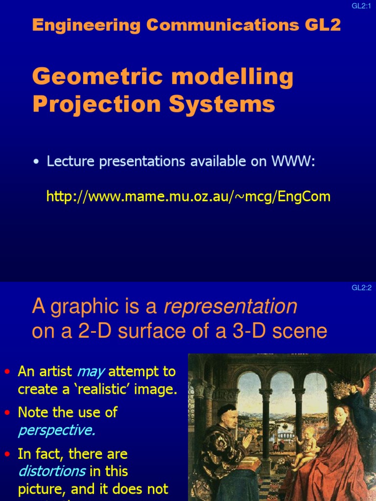 Geometric Modelling Projection Systems: Engineering Communications GL2 ...