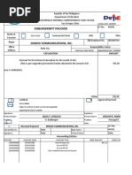 DISBURSEMENT Voucher Sample | PDF | Cheque | Payments