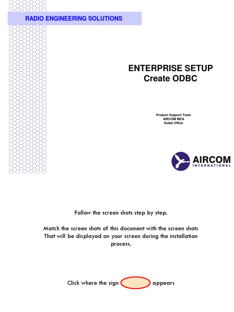 7 - Enterprise Setup (Create Odbc) | PDF
