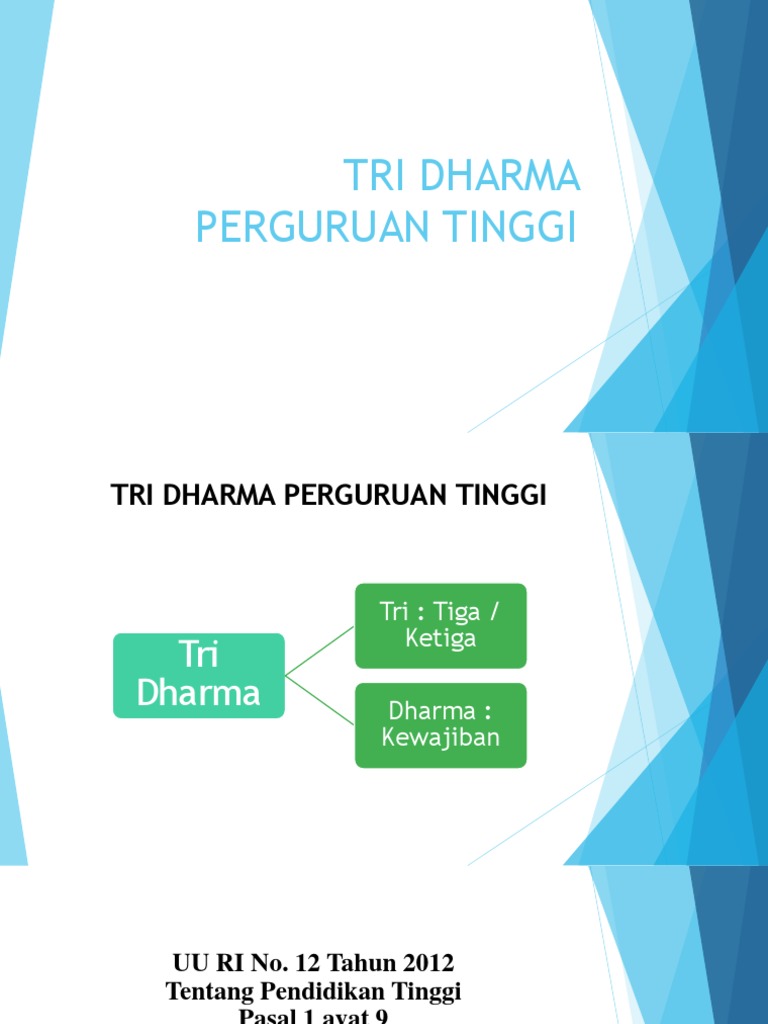 Tri Dharma Perguruan Tinggi | PDF