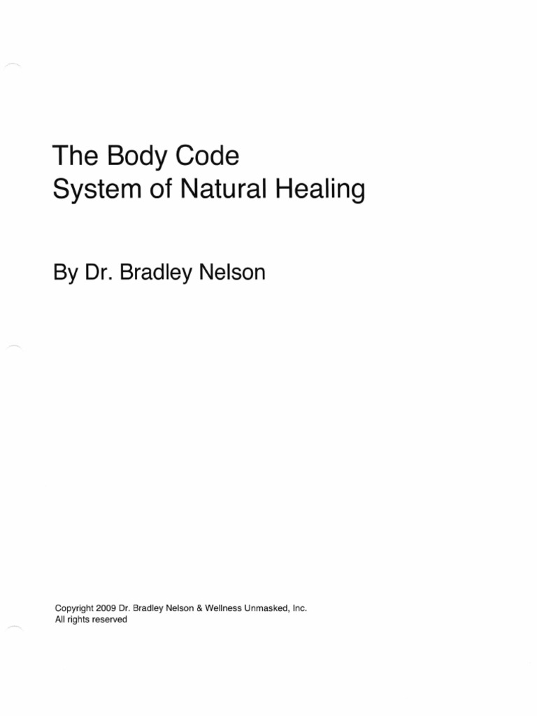 Bradley Nelson - Body Code System of Natural Healing - Manual (2009 ...
