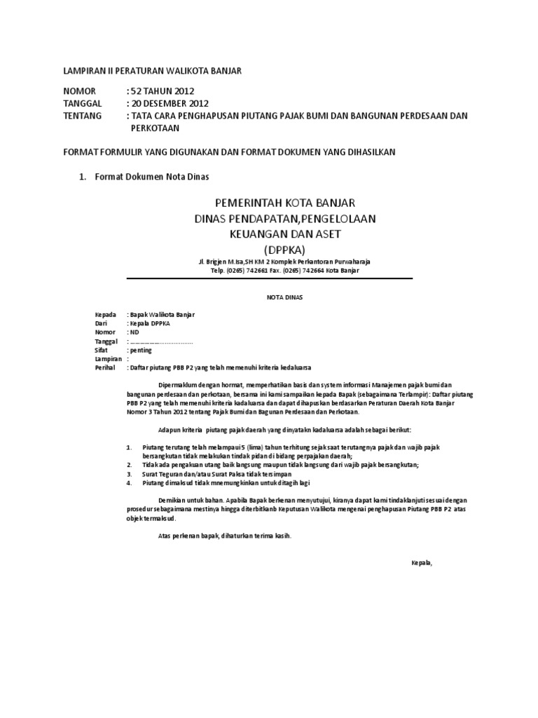 SK Penghapusan Piutang | PDF