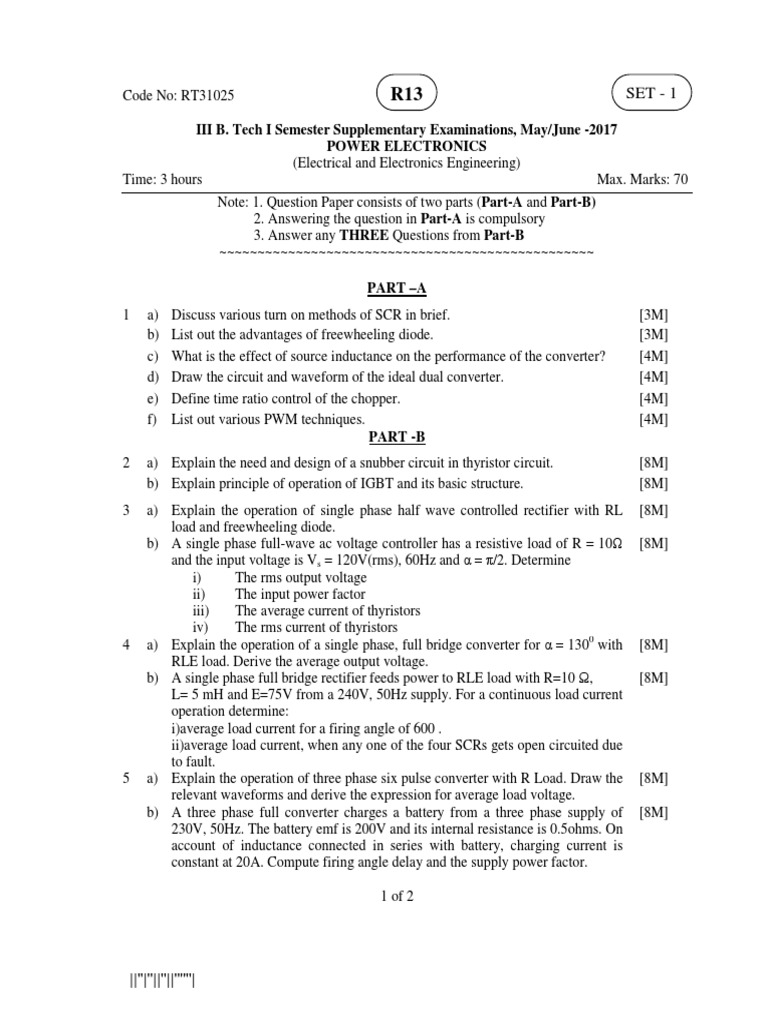 Power Electronics May 2017 Pdf Power Electronics Rectifier