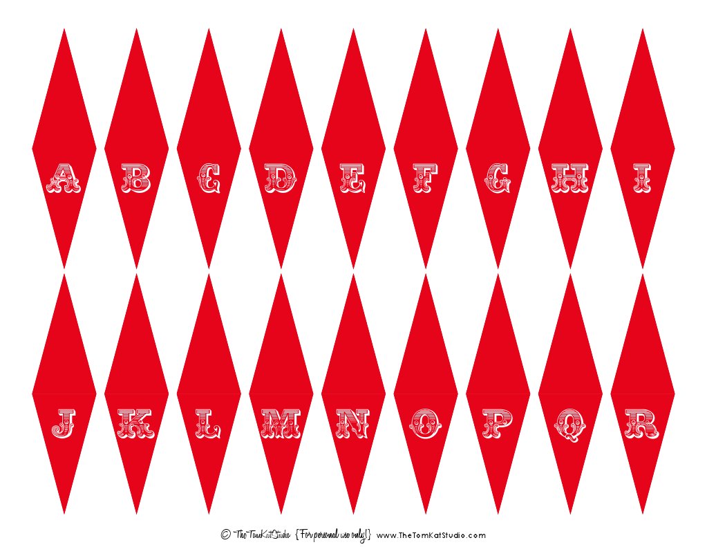 Mini Bunting Alphabet - Bold Colors - Tomkat Studio | PDF | Technology ...