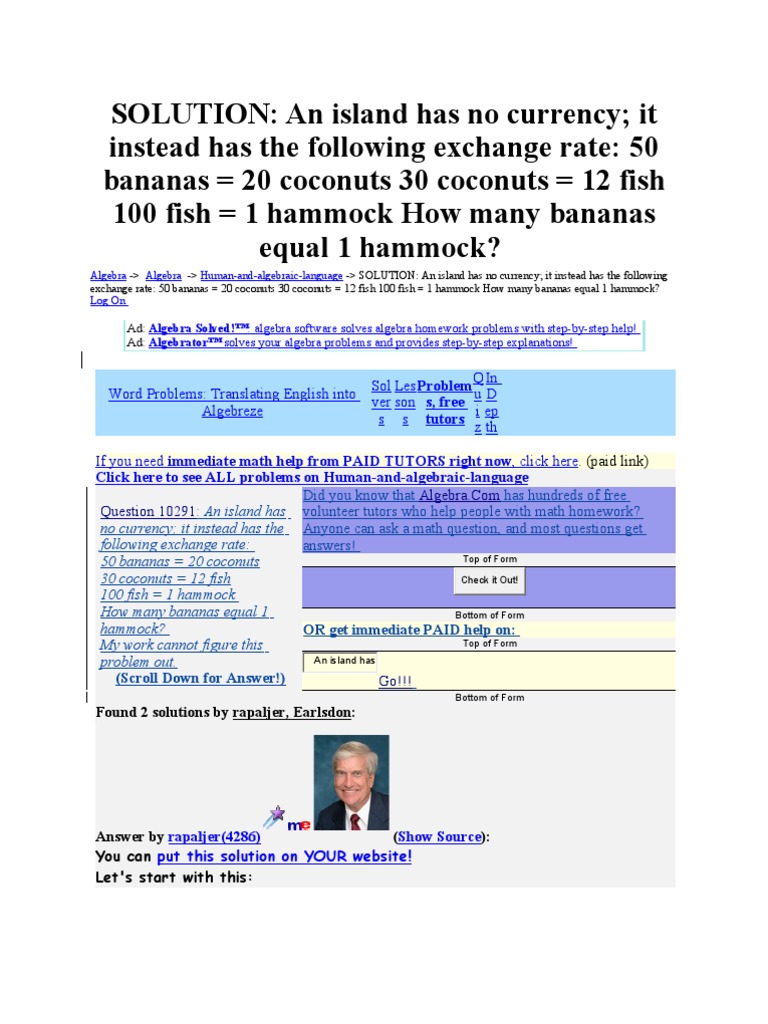 Maths Solution | PDF | Teaching Mathematics
