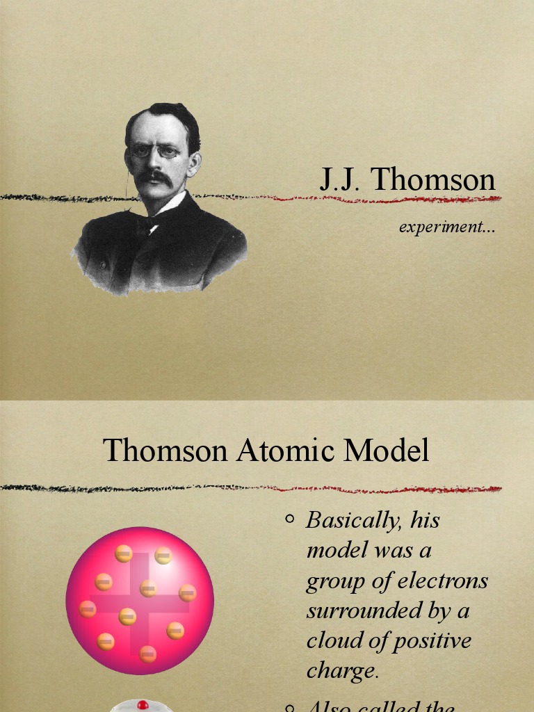 Thomson's Plum Pudding Model | PDF