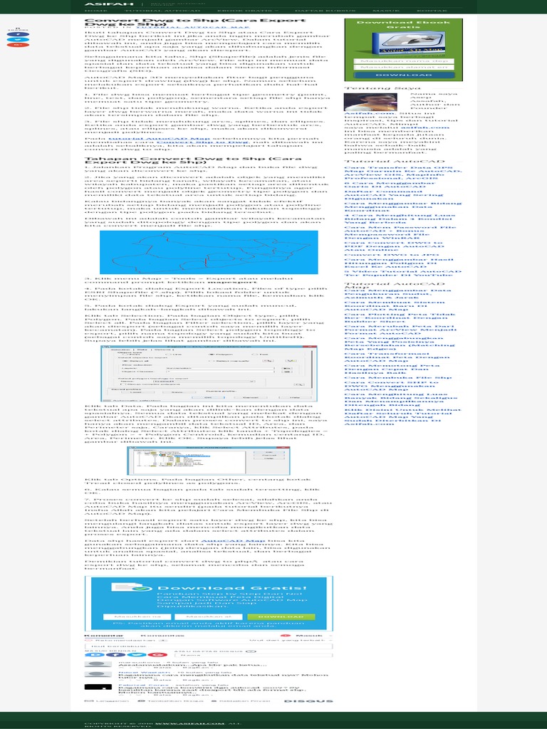 Convert Dwg To Shp Cara Export Dwg Ke Shp Pdf