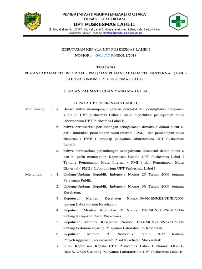 8.1.7.7 SK Pmi Dan Pme 1 | PDF