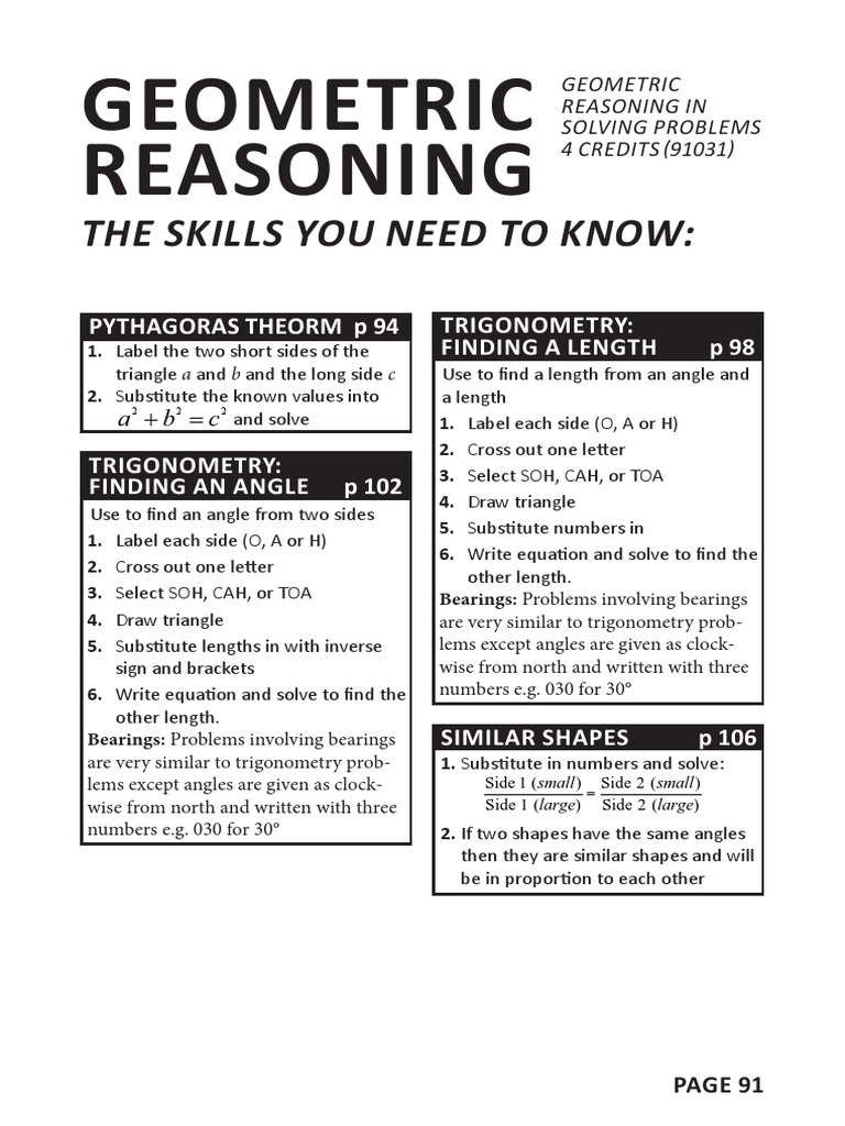 L1 Maths Geometric Reasoning WorkBook | PDF | Triangle | Angle